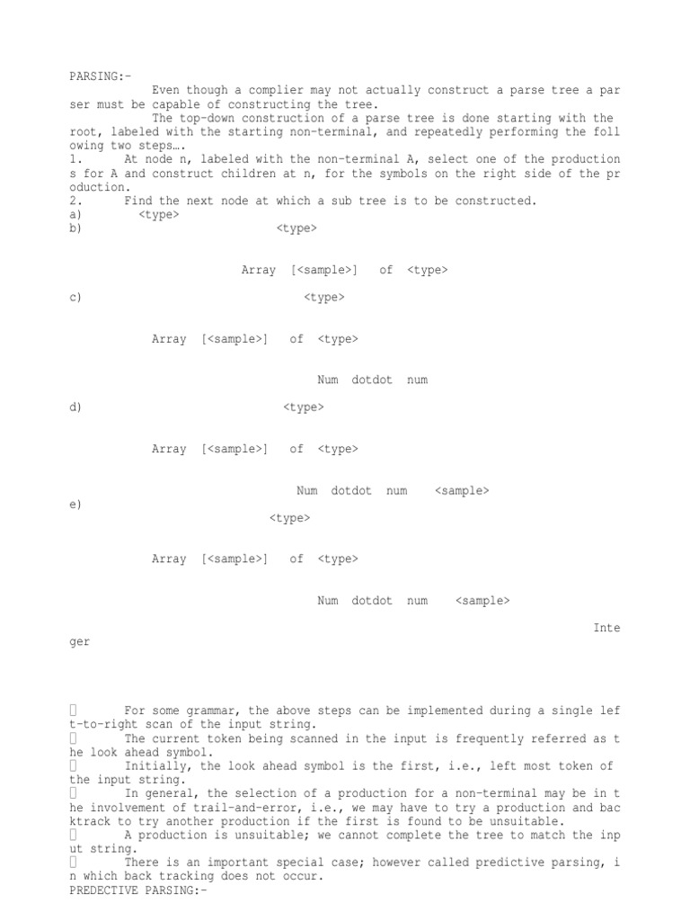 Pec 31 Acd Material | PDF | Parsing | Computer Science
