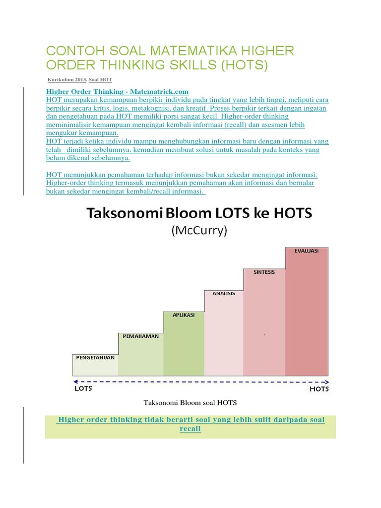 Contoh Soal HOT | PDF