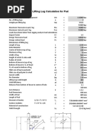Lifting Lug Design Calcs As 4100 | PDF