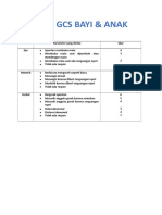 Tabel Skor GCS dan Interpretasinya | PDF