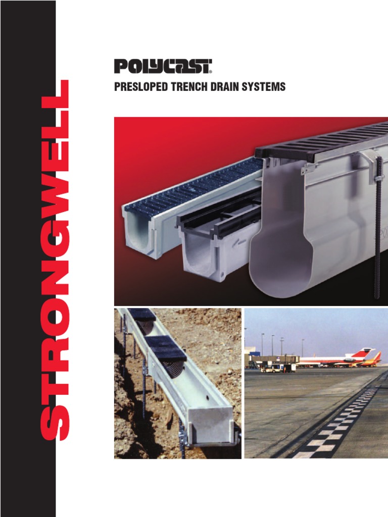 Polycast Trench Drain System PDF | PDF | Storm Drain | Concrete