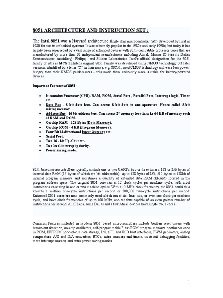 Primer Tutorial On 8051 | PDF | Random Access Memory | Digital Technology