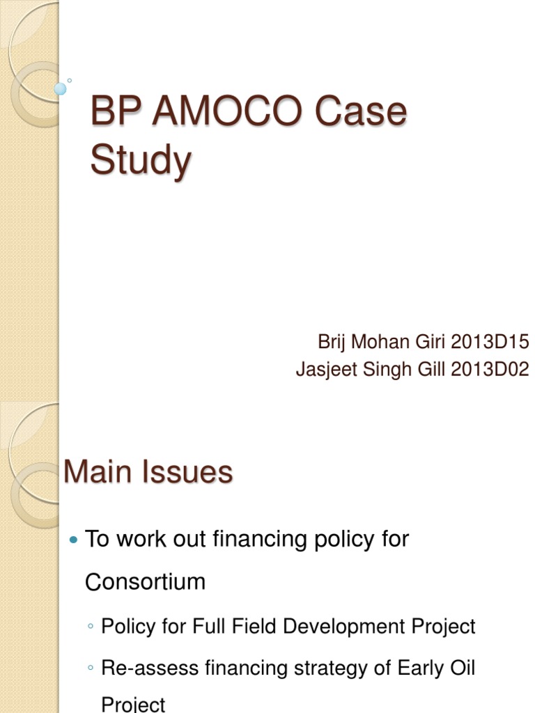 BP Amoco Case Study | PDF