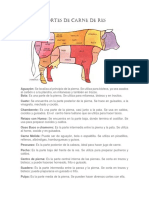 Partes y cortes de la carne de res | PDF | filete | Técnicas de cocina