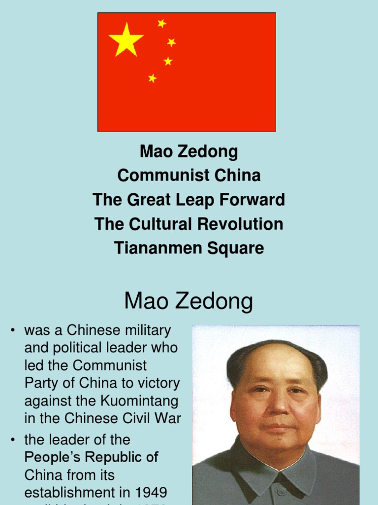 Mao Zedong | PDF | Cultural Revolution | Mao Zedong