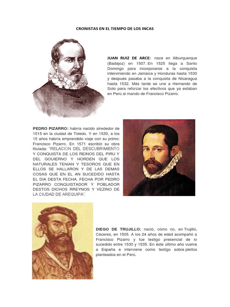 Cronistas de la Conquista Incaica | PDF | Imperio Inca | Cultura (general)