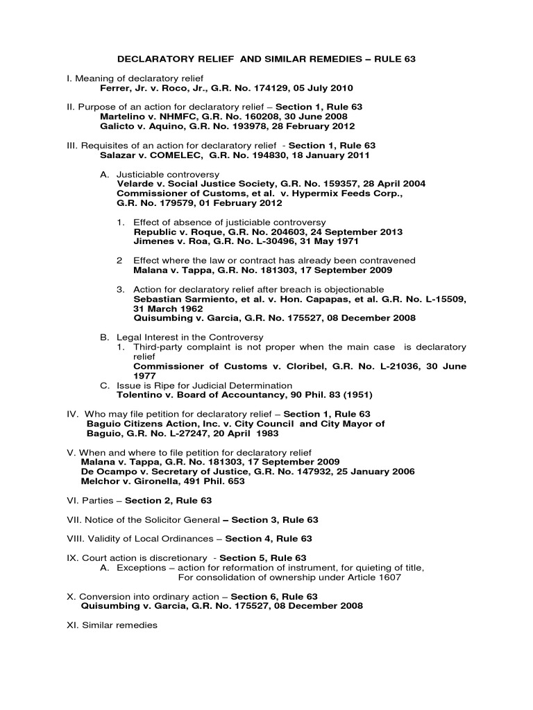 Declaratory Relief and Similar Remedies | PDF | Declaratory Judgment | Government