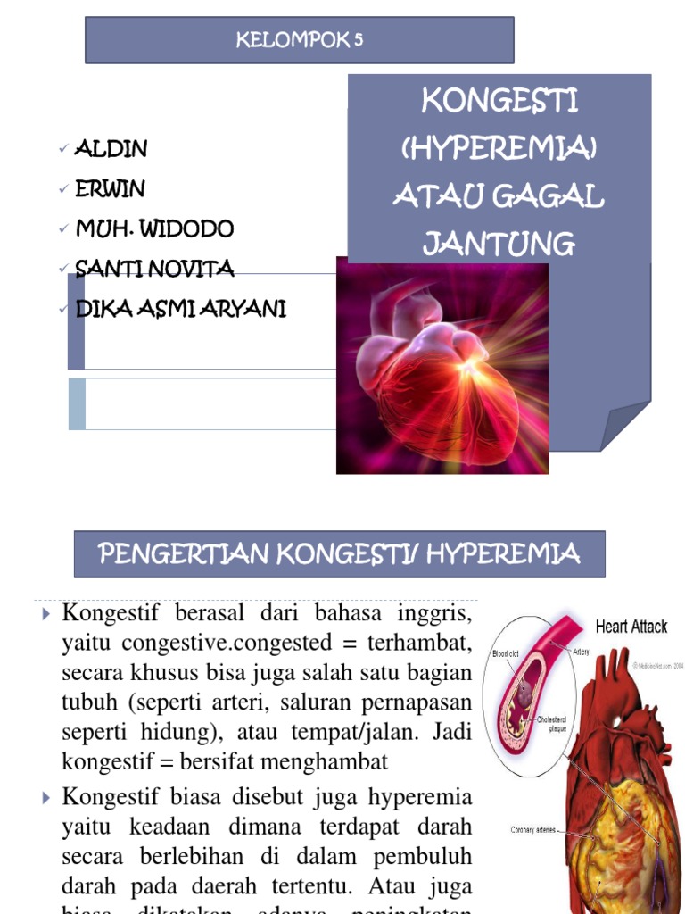 Ppt. PATOFISIOLOGI KONGESTI 2 | PDF