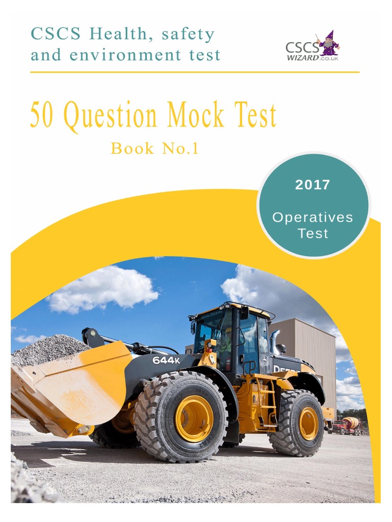 CSCS Test Questions Operatives Test | PDF | Safety | Multiple Choice