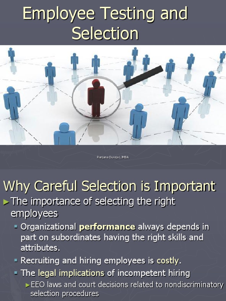 Importance of Employee Selection Tests | PDF | Graphology | Validity ...