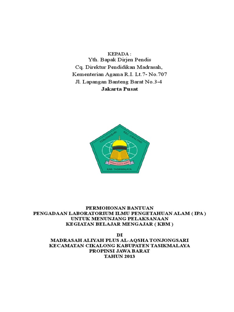 Proposal Lab. IPA Contoh | PDF