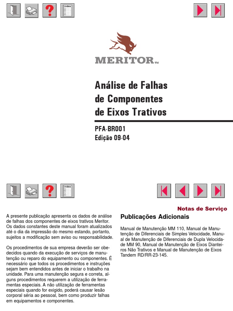Eixos Rolamentos Arvin Meritor | PDF | Vestir-se | Óleo de motor
