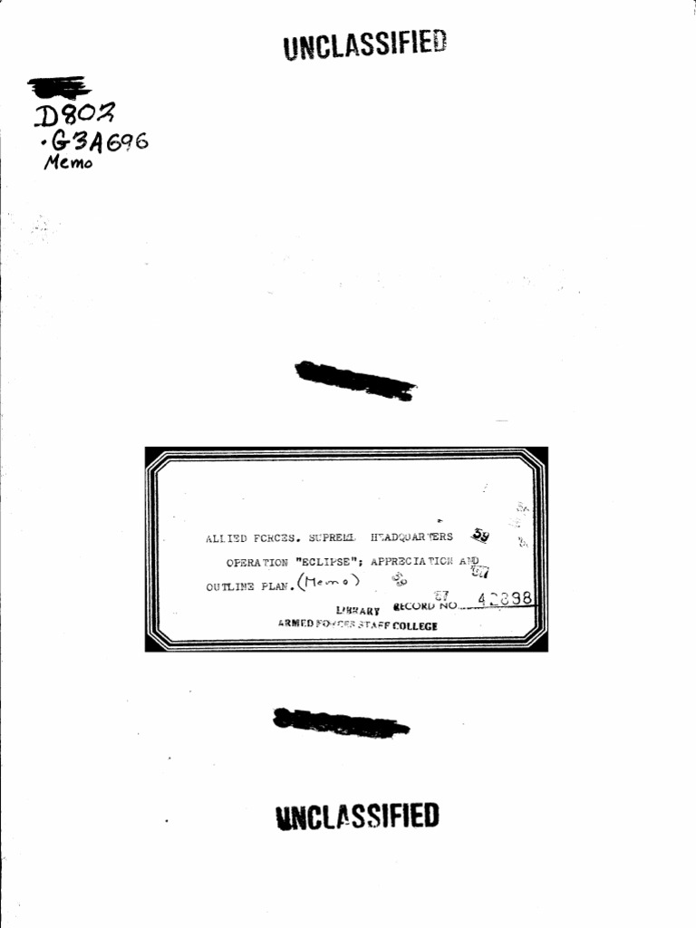 Operation Eclipse (1945) | PDF | United States Navy | Commander In Chief