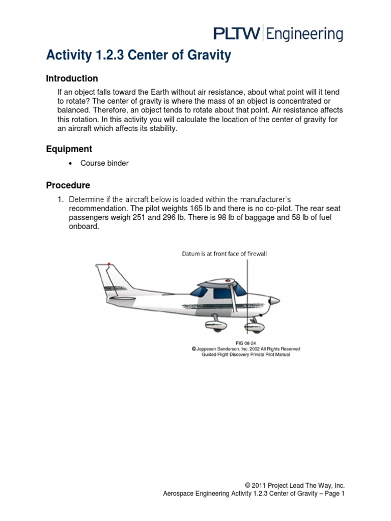 1 2 3 a centergravity | Center Of Mass | Aircraft