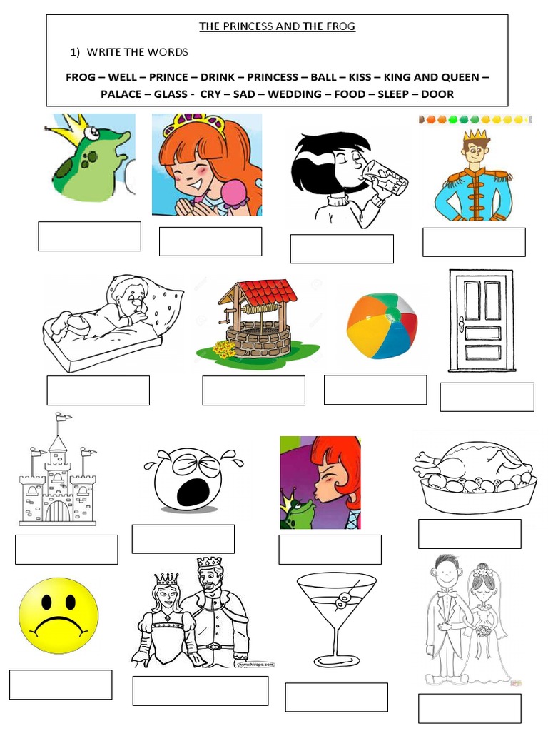 Princess and the Frog Activity Worksheet | PDF