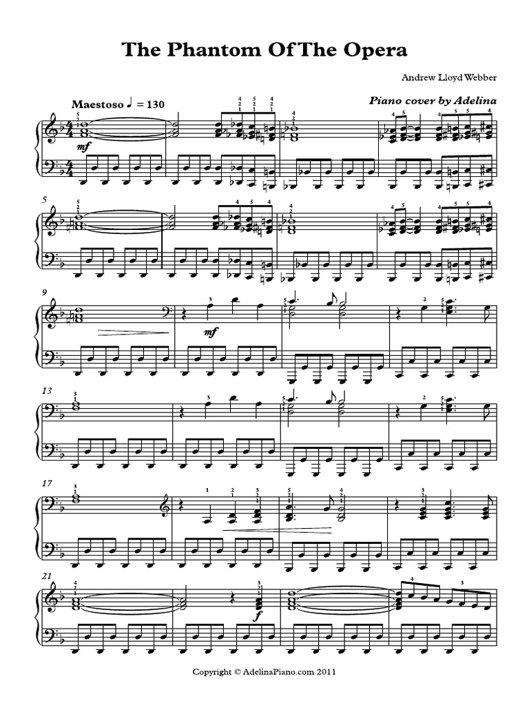The Phantom of The Opera Theme Song | PDF