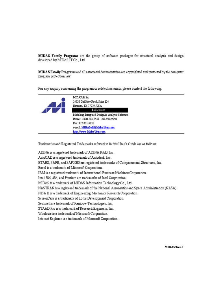 Getting Started MIDAS | PDF | Graphical User Interfaces | Menu (Computing)