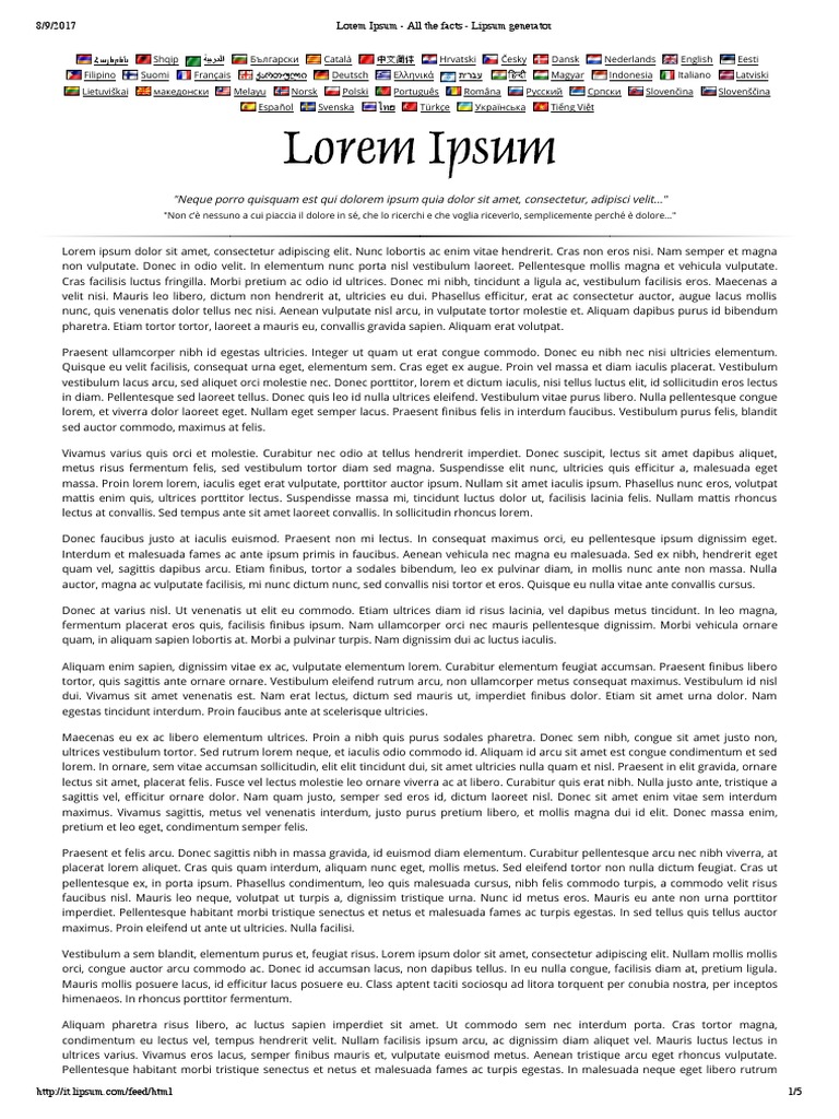 Lorem Ipsum: "Neque Porro Quisquam Est Qui Dolorem Ipsum Quia Dolor Sit Amet, Consectetur ...