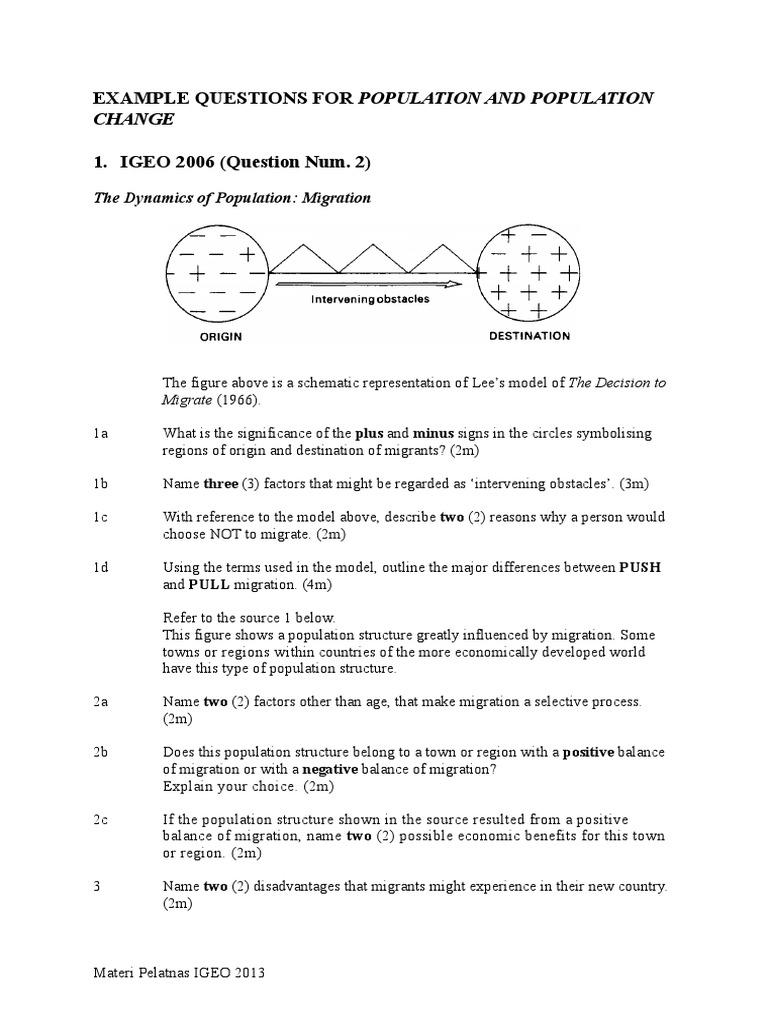 Population and Population Change | PDF | Human Migration | Urbanization