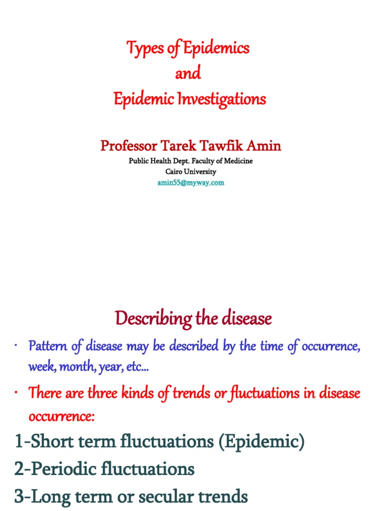 Investigation of Outbreak 2 | Epidemics | Epidemiology