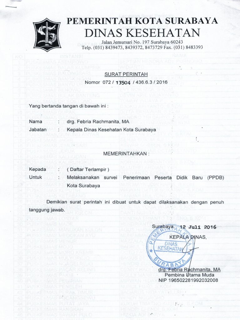 Surat Tugas PPDB | PDF Surat Tugas PPDB | PDF