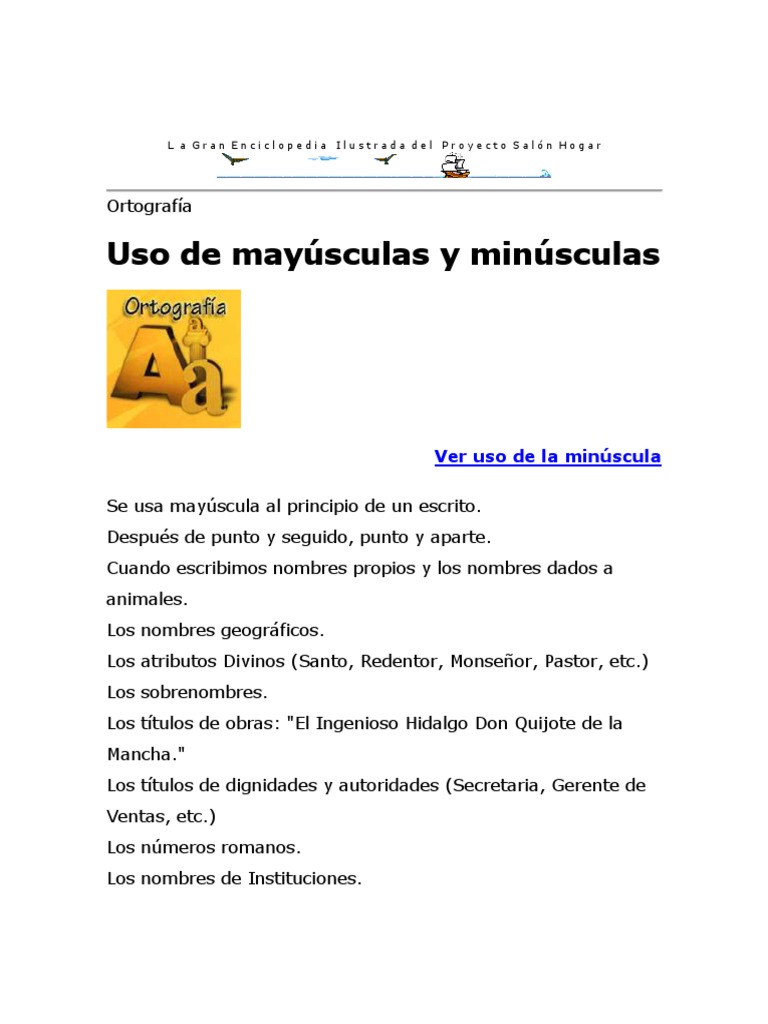 Reglas de Las Mayúsculas y Minúsculas | PDF | Idiomas | Religión y creencia