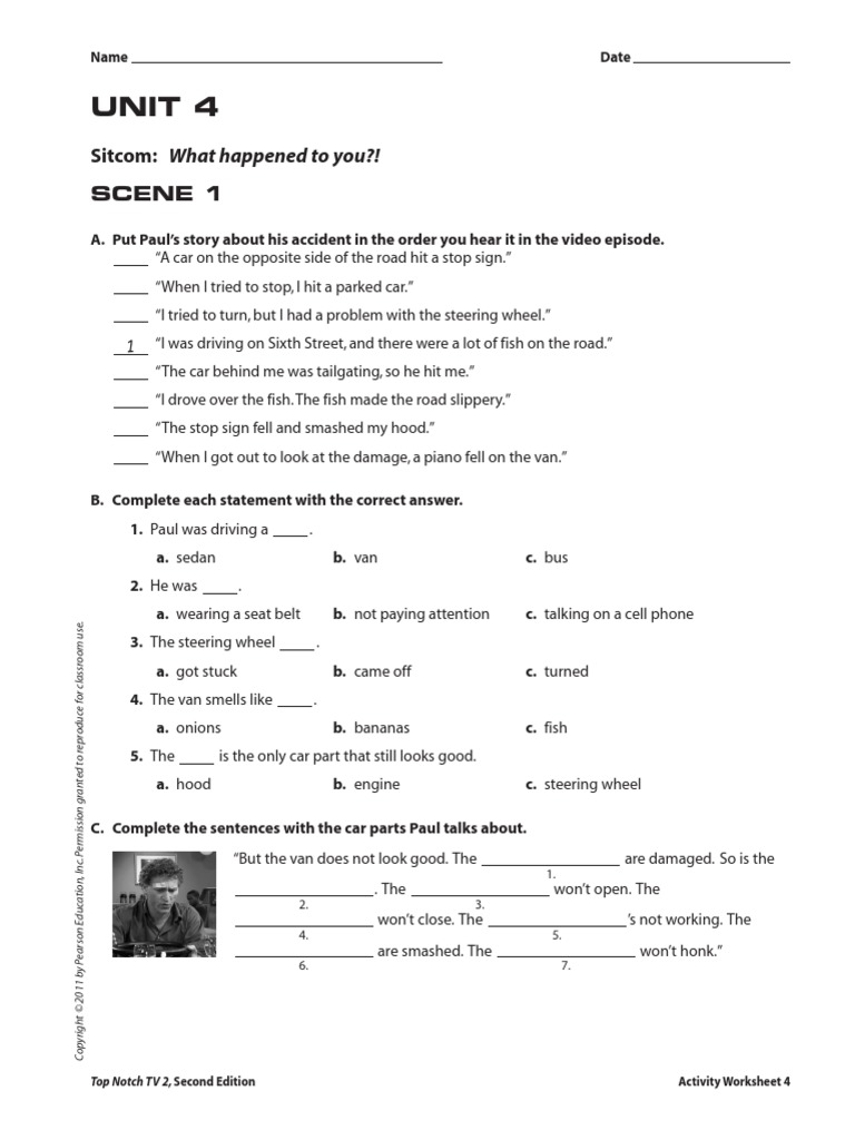 UNIT 04 TV Activity Worksheets | Entertainment (General) | Leisure