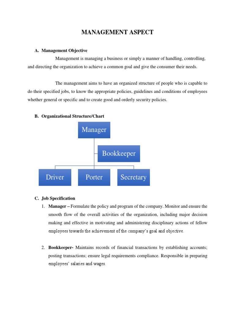 Manager: Management Aspect | PDF | Delivery (Commerce) | Employment