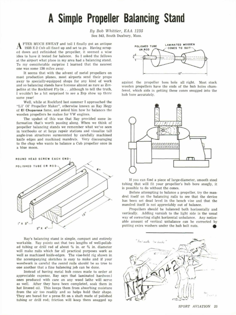 A Simple Propeller Balancing Stand | PDF | Metalworking | Nature
