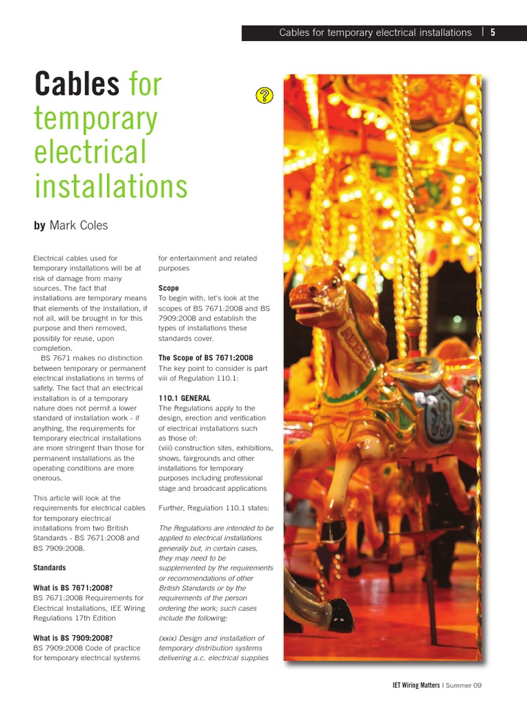 Cable Installation PDF | Download Free PDF | Electrical Wiring | Cable