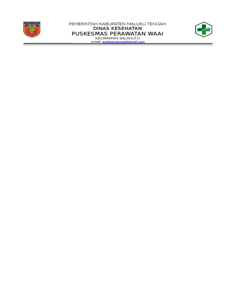 Kop Surat Pemerintah Kabupaten Maluku Tengah | PDF