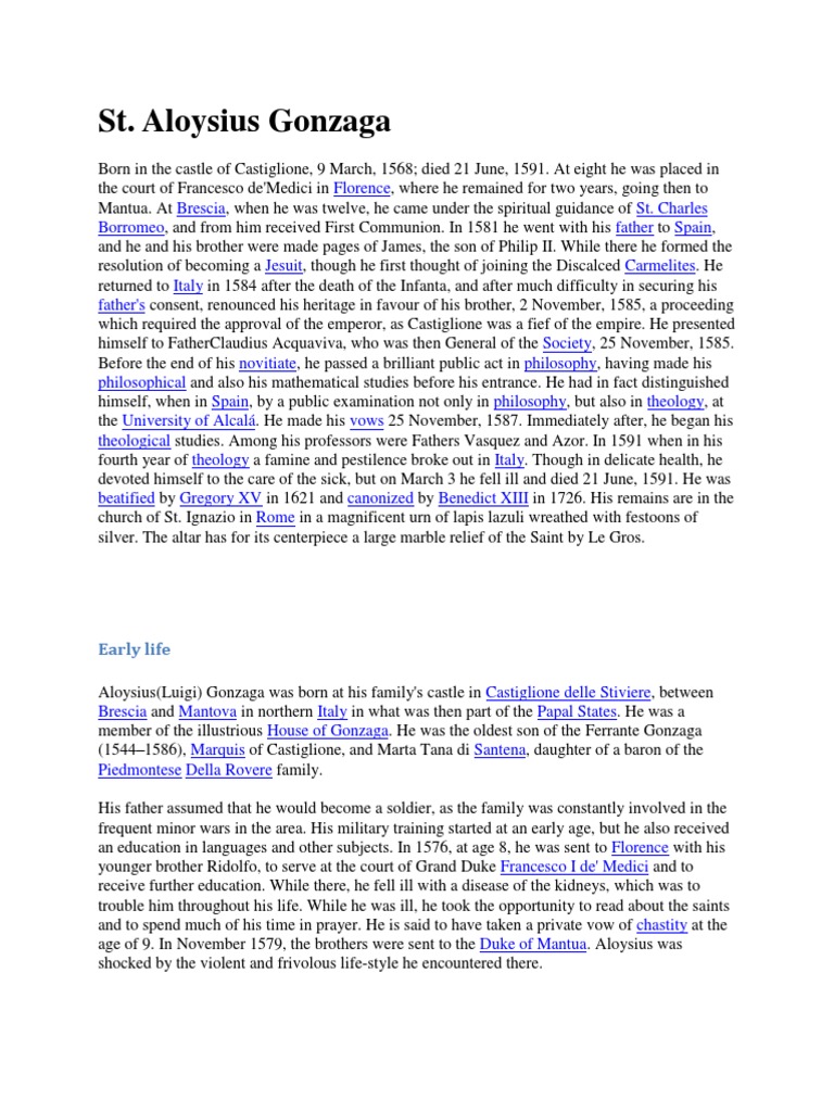 NSTP - St. Aloysius | PDF | Catholic Church | Roman Catholic