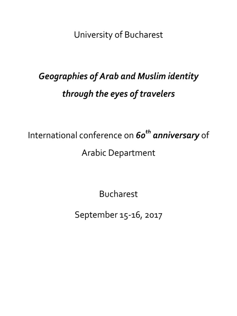 "Geographies of Arab and Muslim Identity Through The Eyes of Travelers ...