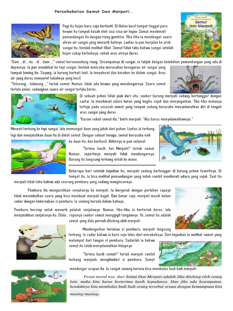 Persahabatan Semut dan Merpati | PDF | Puisi