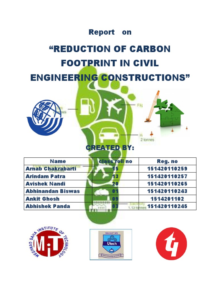 Reduction of Carbon Footprint in Civil Engineering Constructions | PDF