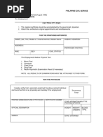 CS Form No. 211 Medical Certificate | PDF | Physician | Health Sciences