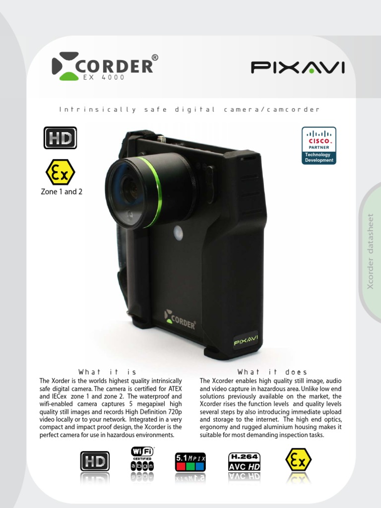 Xcorder EX4000 Datasheet | PDF | Digital Camera | Video