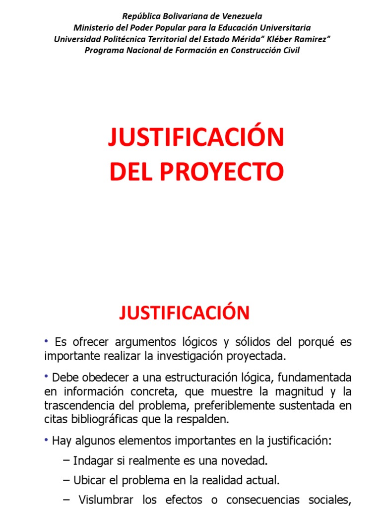 Justificacion | PDF | Teoría de la justificación | Diseño