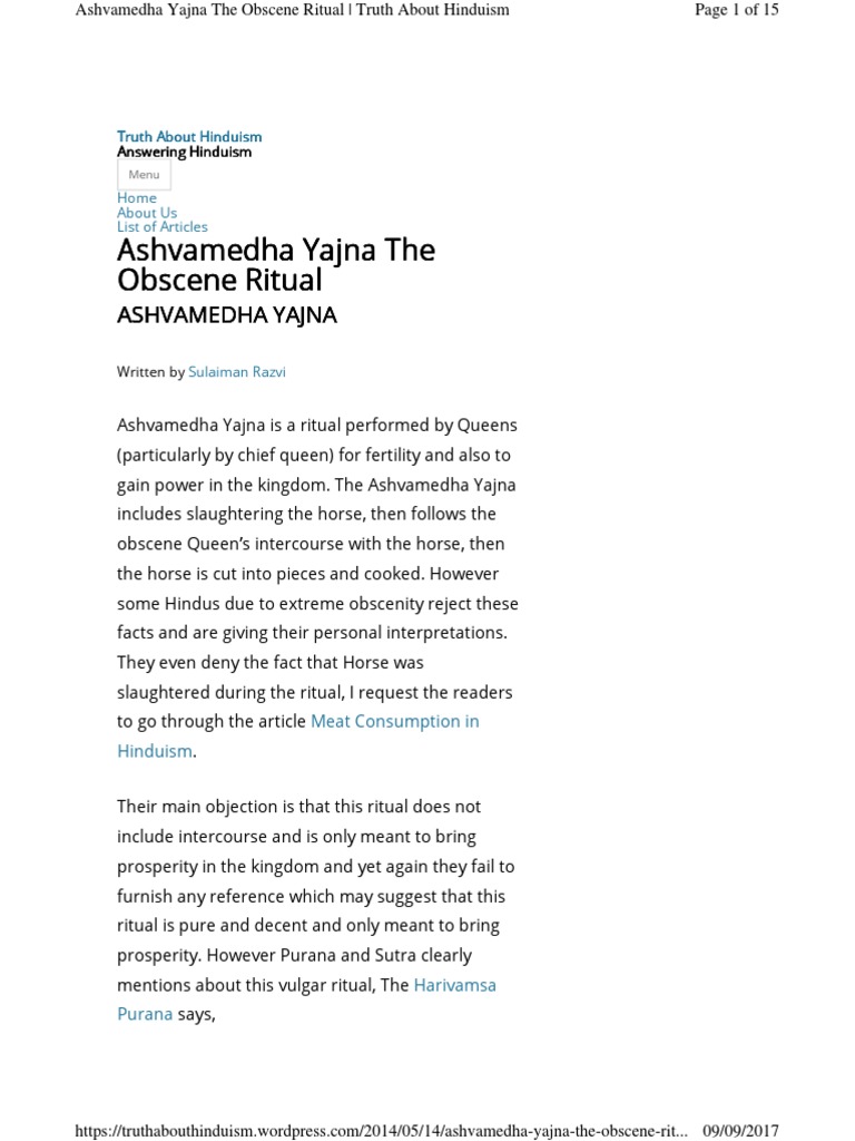 Ashvamedha | PDF | Vedas | Sanskrit