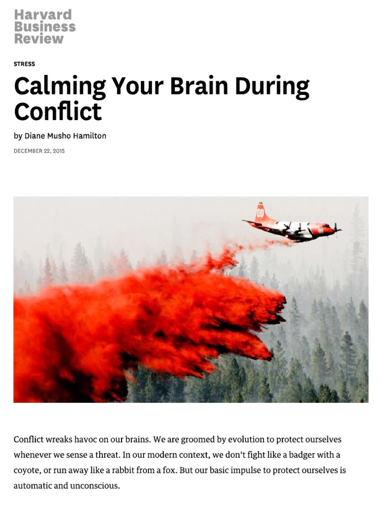 Calming Your Brain During Conflict | PDF