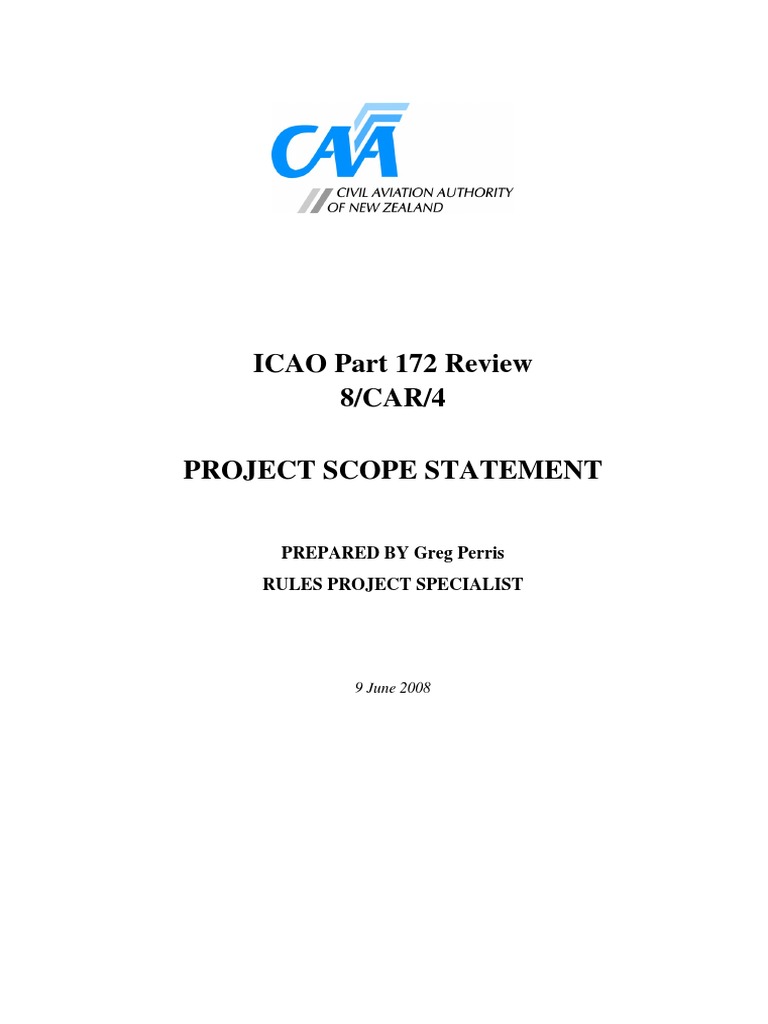 CAA Scope Statement | Download Free PDF | Air Traffic Control ...