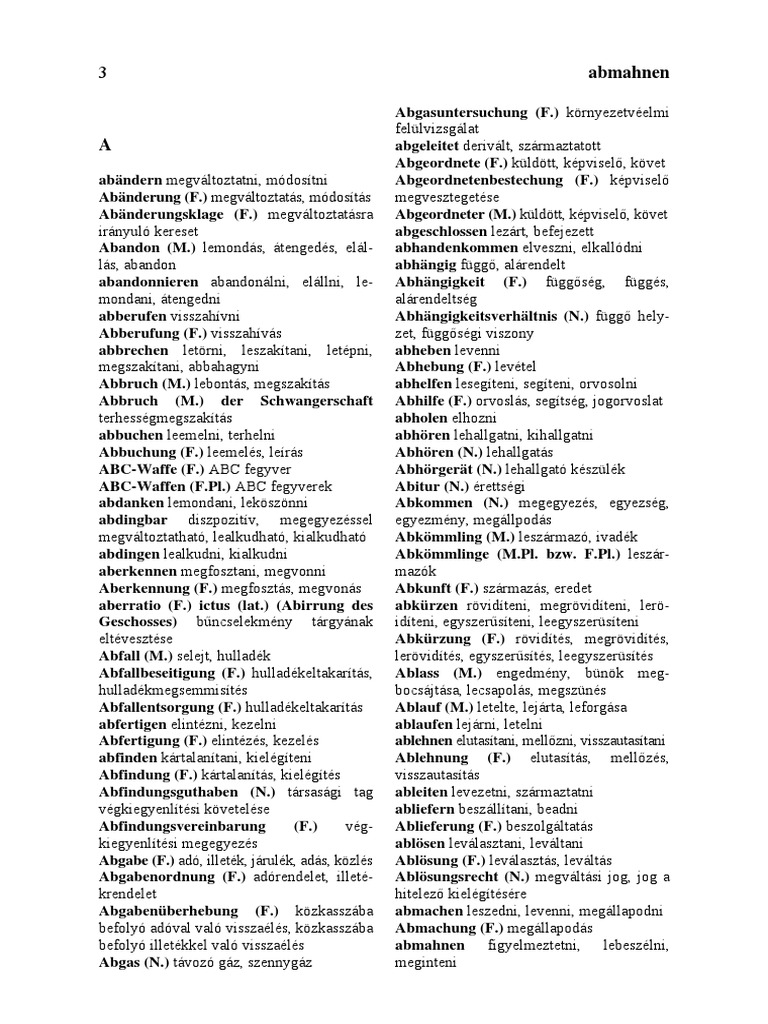 német-magyar jogi szótár