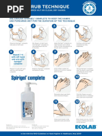Surgical Hand Prep with ABHR Steps | PDF | Hand | Medical Specialties