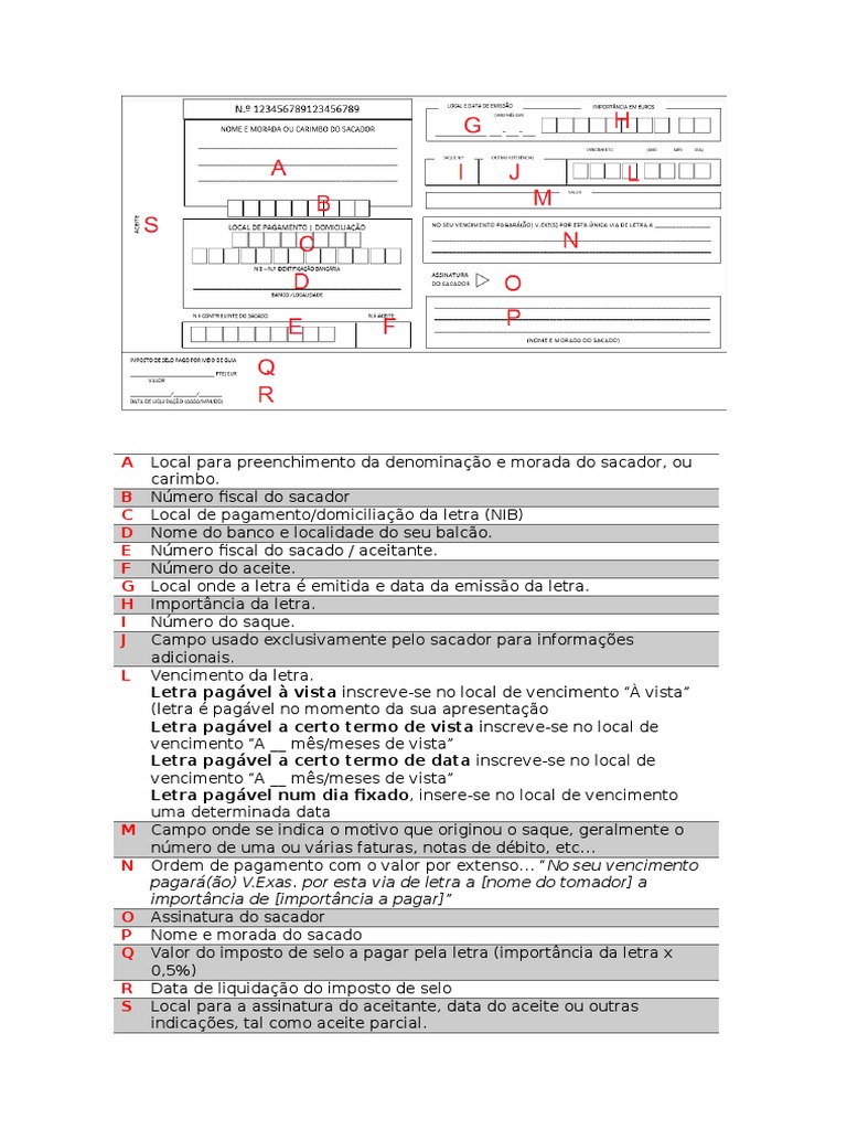 Preenchimento de Letra