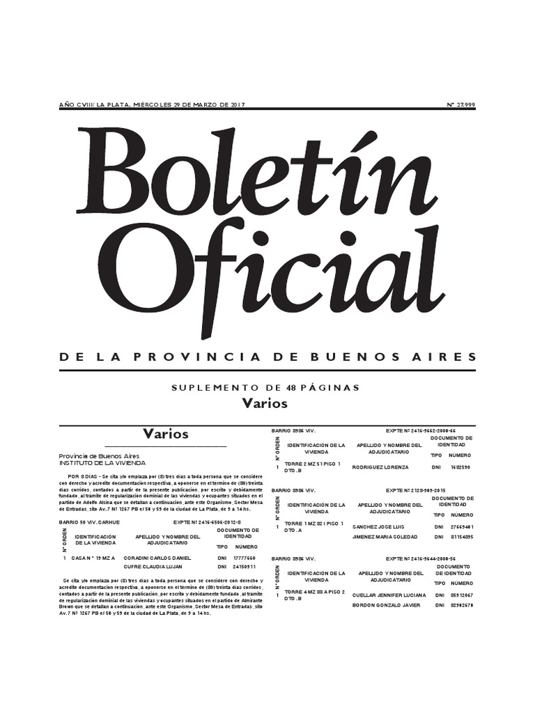 Boletin Oficial | Costa Rica | Documentos oficiales