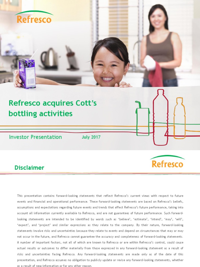 Refresco Acquires Cott Bottling Activities | PDF | Mergers And ...