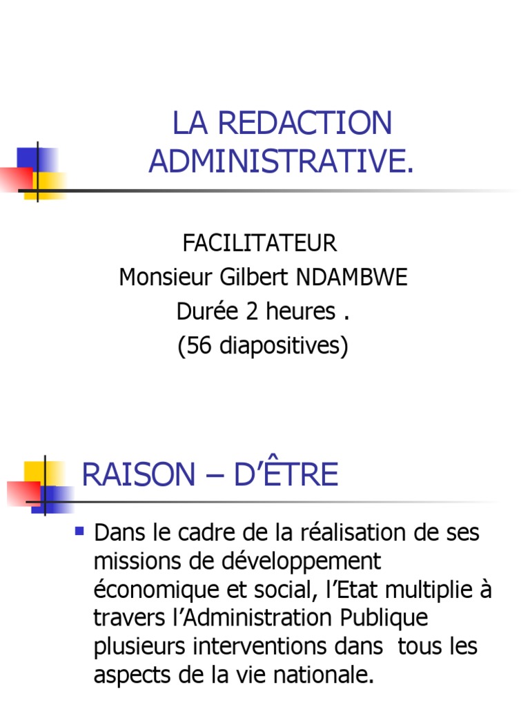 Rédaction Administrative : Guide Pratique | PDF | Droit statutaire ...