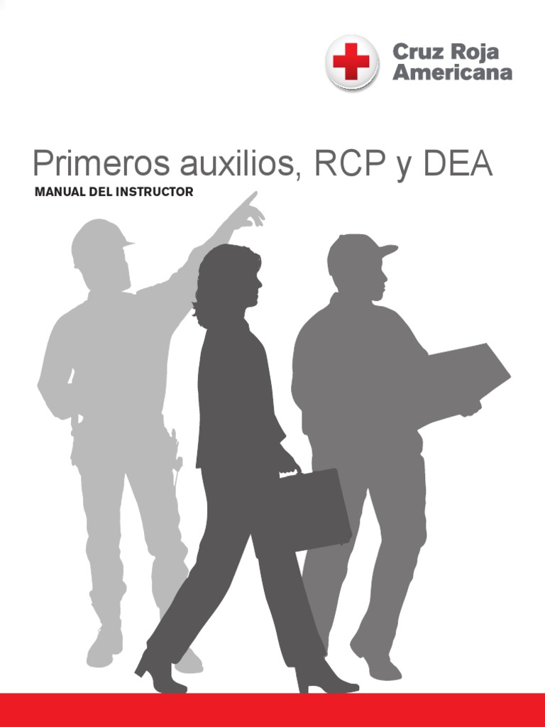 Primeros Auxilios RCP y Dea Instructor Cruz Roja Americana | PDF | Reanimación cardiopulmonar ...
