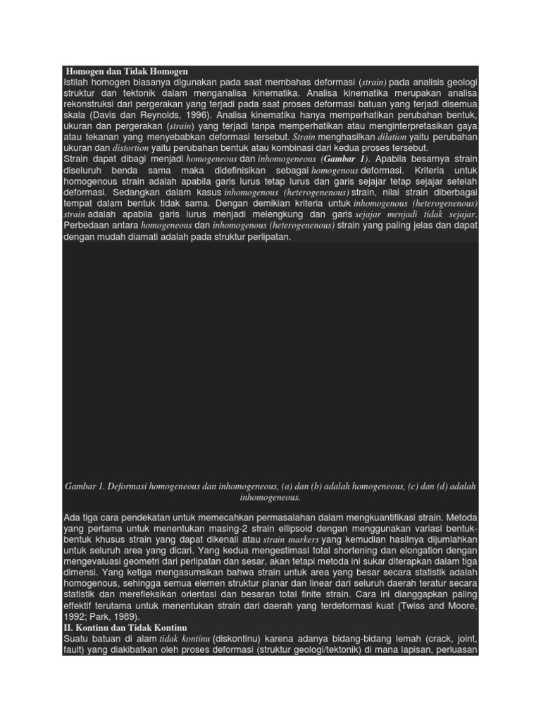 Homogen dan Inhomogen dalam Deformasi | PDF | Sains & Matematika ...