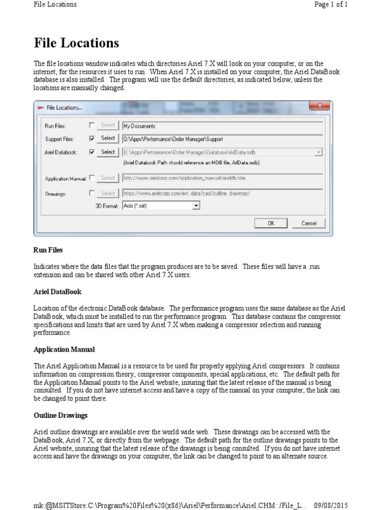 File Locations: Run Files | PDF
